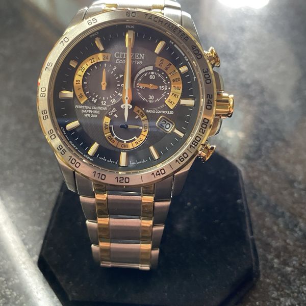 Citizen Eco Drive PCAT Atomic/Radio Controlled Gold Men's Chronograph ...
