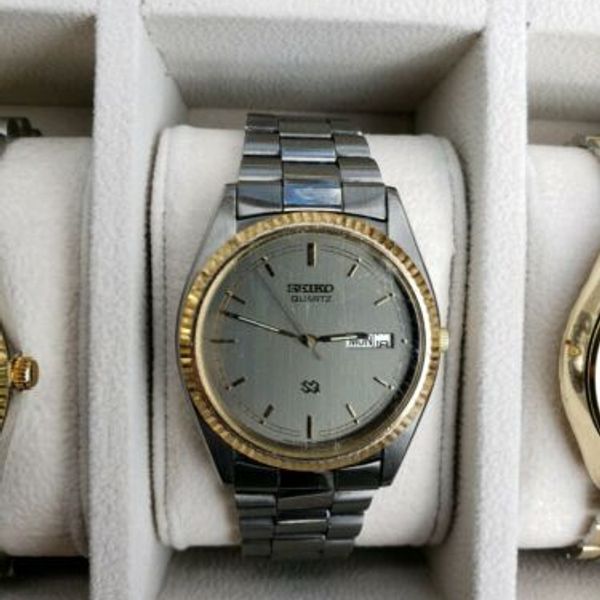 Seiko 5H23-8029 Gray Watch Fluted Bezel | WatchCharts Marketplace