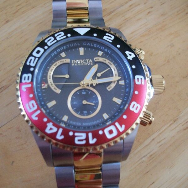 NEW INVICTA RESERVE WATCH MODEL 29958 ,NO BATTERY OR BOX | WatchCharts ...