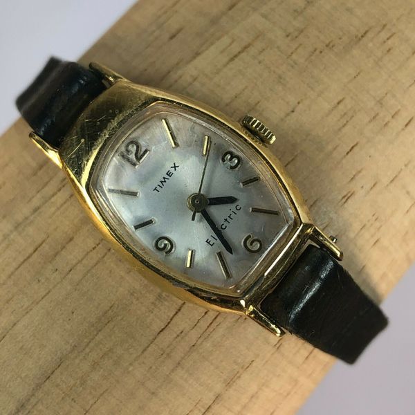 Women's Vintage Timex Electric Watch 10K Rolled Gold Plate West Germany ...