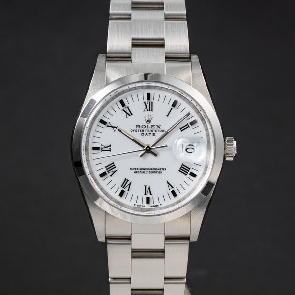 FS: 1999 Rolex Date 15200 White Roman Numeral Dial with Box and Papers ...