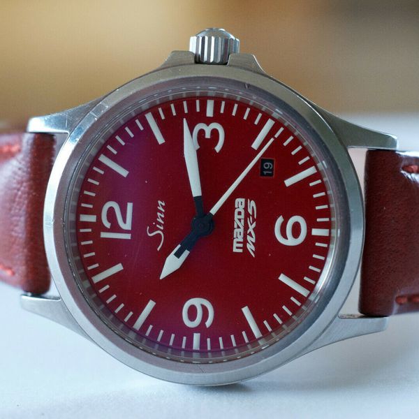 seltene Sinn 656 Mazda MX-5 Edition rot, Automatik Uhr, Edelstahl ...