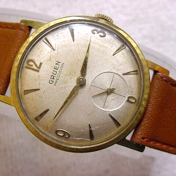 Vintage GOLD FD large antique Art Deco GRUEN JAMES BOND mens watch ...