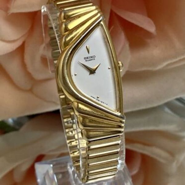 Vintage Seiko Half Moon Ladies Dress Watch 1N00-5E09 | WatchCharts Marketplace