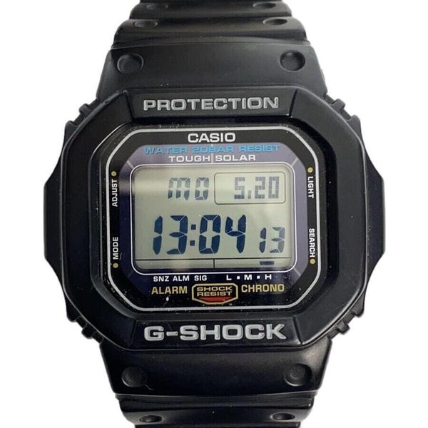CASIO G-SHOCK G-5600E-1JF Black Resin Tough Solar Digital Watch ...