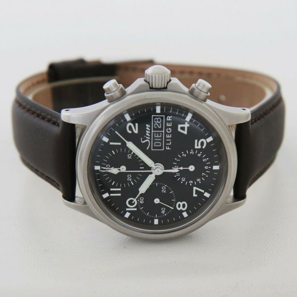 Sinn 356 Flieger Chronograph Automatic, Pilot Men’s watch steel case ...