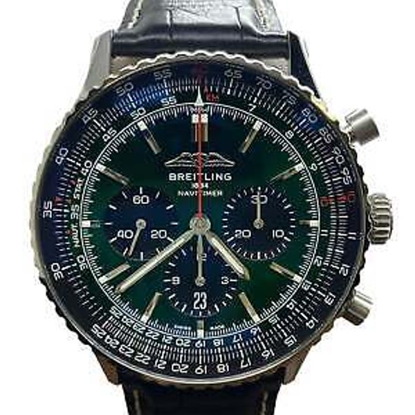 Breitling Navitimer 1 B01 AB0137241L1P1 Green Dial Automatic Men's ...