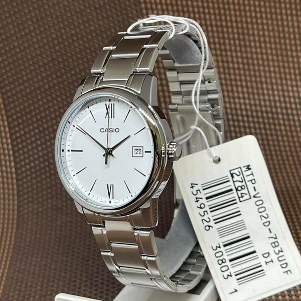 Casio MTP-V002D-7B3 Standard Analog Stainless Steel Bracelet Men's ...