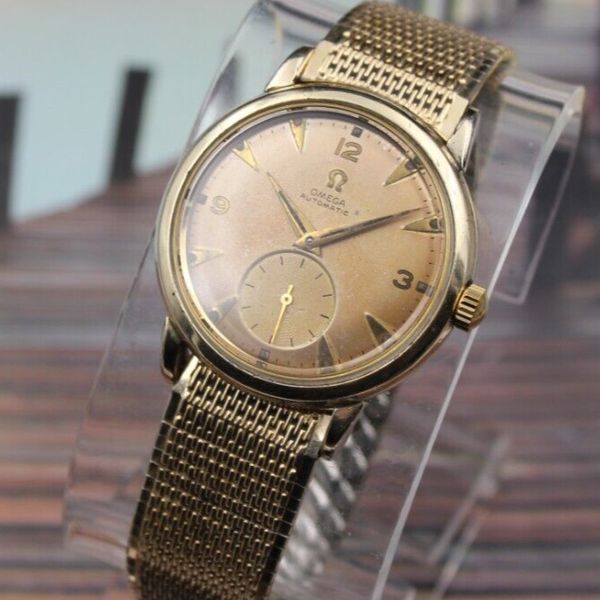 Classic 14K Gold Filled Men's Omega Automatic Wristwatch c.1951 ...