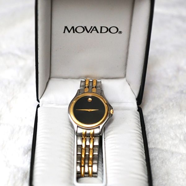 Movado 81-E4-0863 Swiss Quartz Museum Black Dial Men's | WatchCharts ...