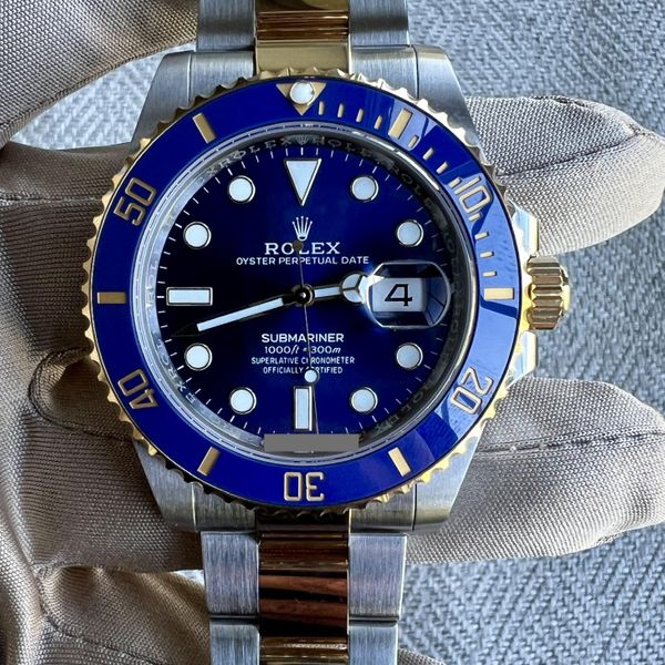 FS Complete Rolex Submariner Date 126613LN Blue Dial 18KT TT May 2021 ...
