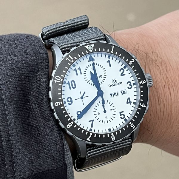 FS $1500- Damasko DC67 Chronograph Watch, Ice-hardened Steel, Full Lume ...