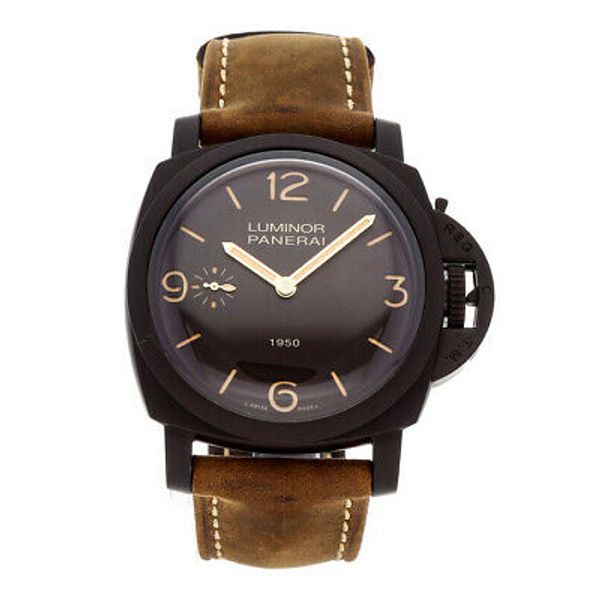 Panerai Luminor 1950 3-Days Composite Maunal 47mm Mens Watch Strap PAM ...