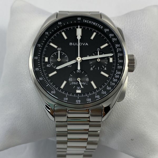 Bulova Lunar Pilot Chronograph Quartz Stainless Steel Men's Watch ...