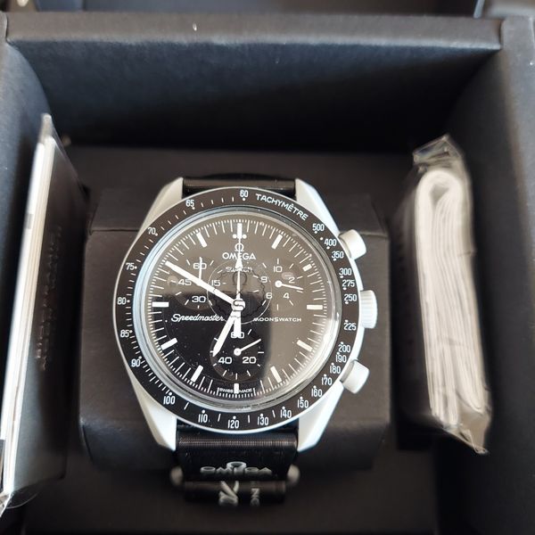 OMEGA x Swatch Speedmaster MoonSwatch Men's Black Watch - SO33M100 ...