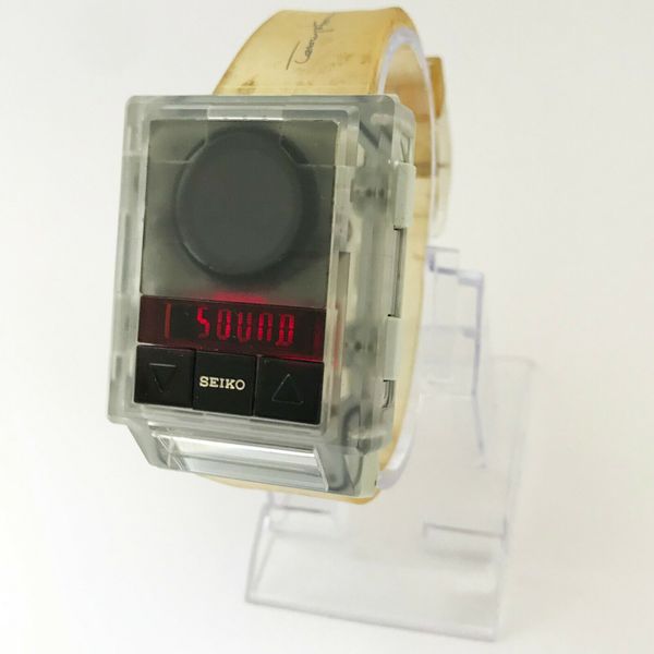 SEIKO FREQUENCY Watch BPM DJ Music drum machine metronome mens clear ...