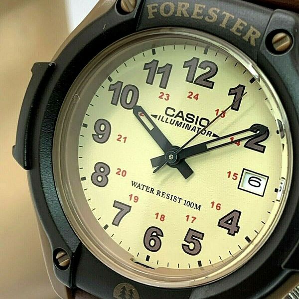 Casio FT500W 5405 Men's Forester Analog Illuminator WR 100m Watch Khaki ...