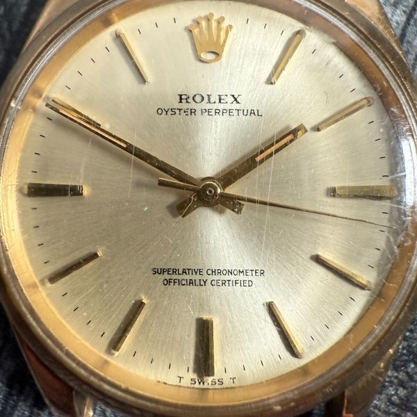 Vintage Rolex Oyster Perpetual. Reference 1002. 14k Yellow Gold. 34mm ...