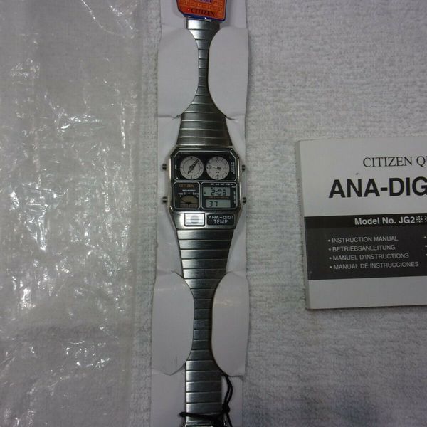 Citizen Ana-digi Thermometer Dual Time JG2000-59F Price as of October ...