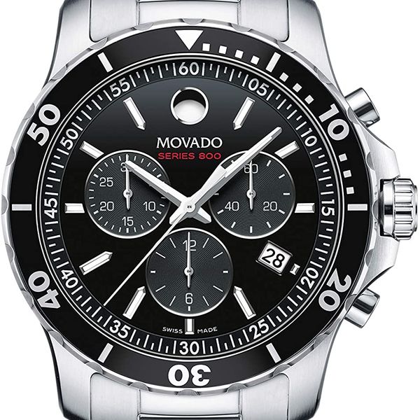 Movado Men's Watch Movado Series 800 Chronograph 42mm Black Dial ...