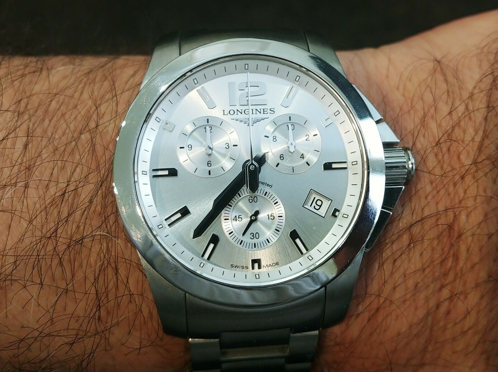 Longines Conquest Chronograph Quartz L3.660.4.76 Price as of January ...