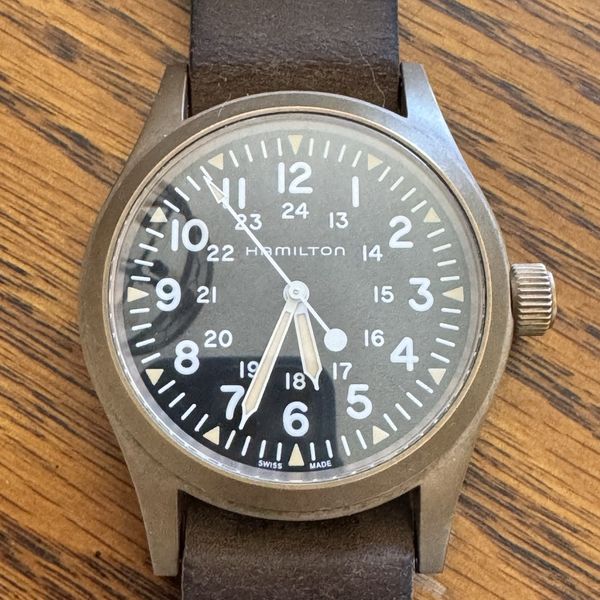 Hamilton Khaki Field Mechanical Bronze Watch H69459530 | WatchCharts ...