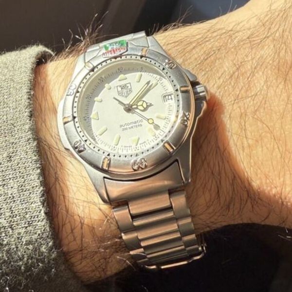 TAG HEUER 699.713 K 4000 Automatic Watch SS W/ Date High End ETA 2824 ...