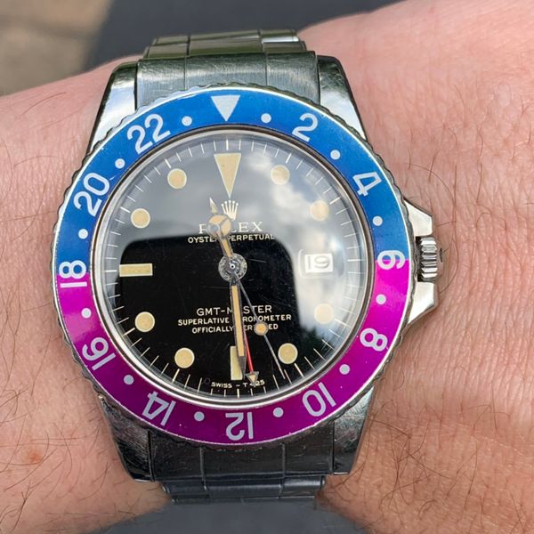 Rolex 1675 Fuschia insert small triangle excellent condition | WatchCharts