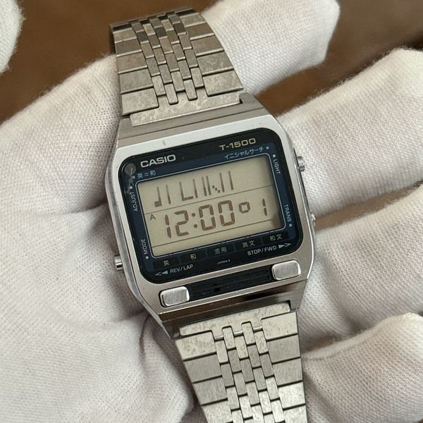 Rare Vintage Casio T-1500 Digital Dictionary Watch JDM Module 117 1980s ...
