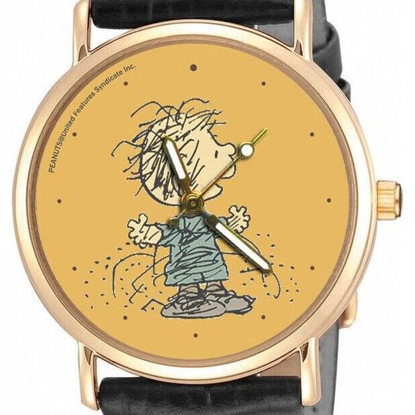 RARE PIGPEN CLASSIC 30 mm PEANUTS SNOOPY ART COLLECTIBLE UNISEX WRIST ...