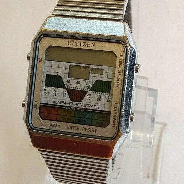 VINTAGE CITIZEN DIGITAL WATCH D040-086341 , DQ-5012 | WatchCharts