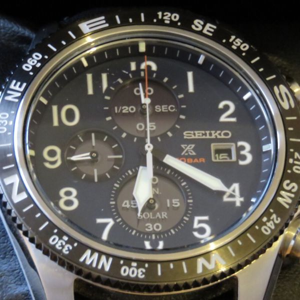 SEIKO Solar Chrono Date Compass Watch | WatchCharts Marketplace