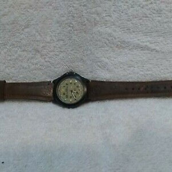 Timex Expedition Watch 905 R9 Leather Indiglo Day New Battery Clear ...