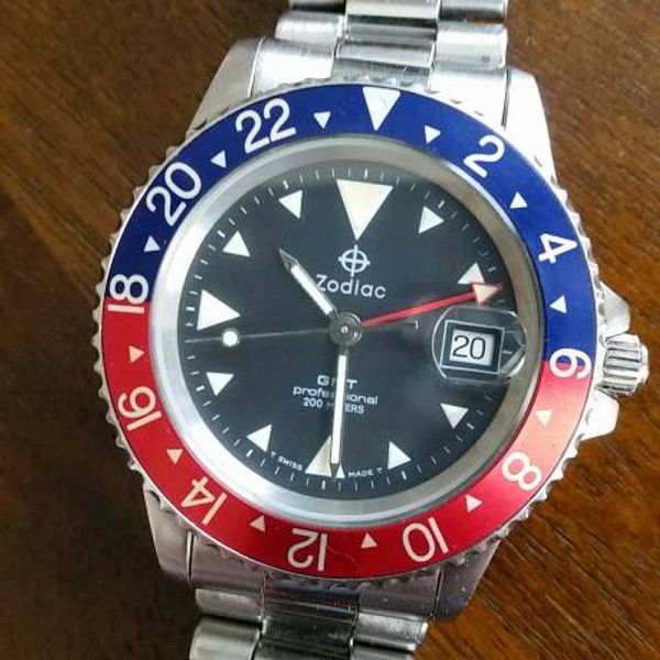 FS: Zodiac GMT Pepsi Quartz Diver | WatchCharts