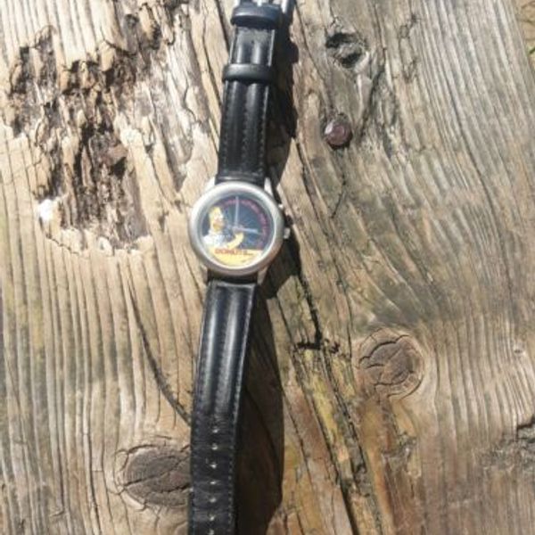 The Simpsons Wesco Matt Groening Homer Donut Watch 1999 Rare Vintage ...