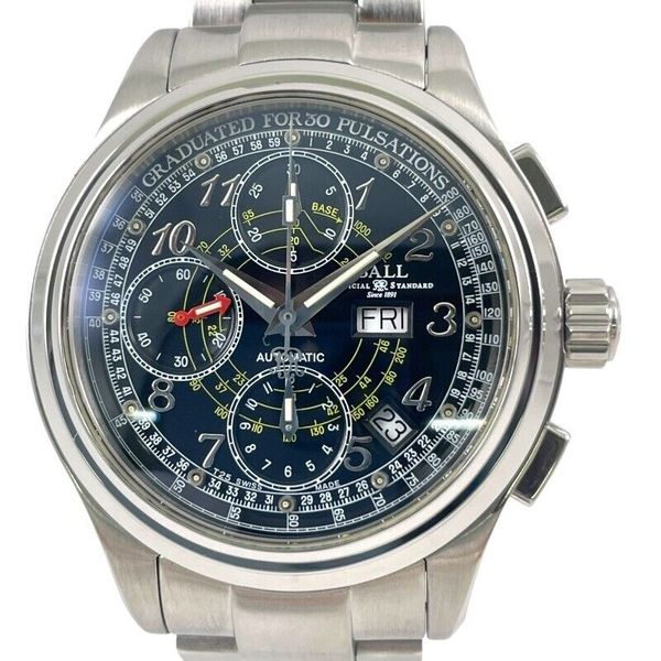 Ball Watch Trainmaster Pulsemeter CM1010D Automatic Chronograph Men's ...