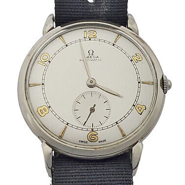 Omega Spider Lug Bumper Automatic Vintage 1950s Mens Wrist Watch ...