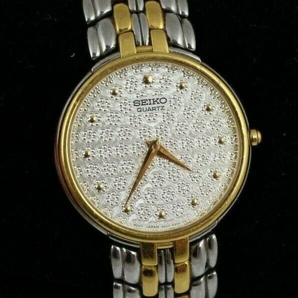 Vintage Mens Seiko Quartz Wrist Watch 7N00-F130 Two Tone Stainless Steel * | WatchCharts Marketplace