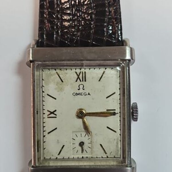 Vintage Omega Tank With Separate Second Watch | WatchCharts Marketplace