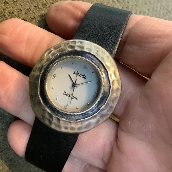 Silpada designs sterling silver .925 unisex watch new batt golf ball ...