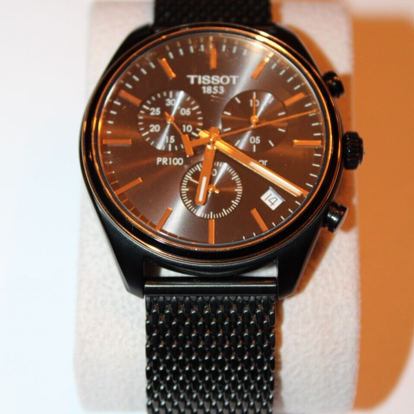 Tissot Men's Watch black PR100 - T101417A - MINT!!!! | WatchCharts ...