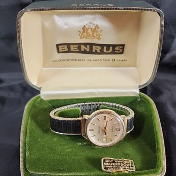 Vintage BENRUS SEA LORD Day/Date Automatic Watch c 1970. 66F ...
