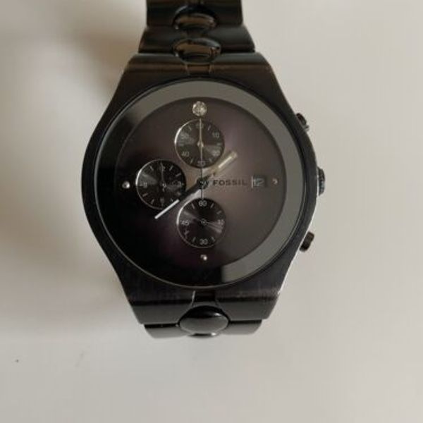 Fossil ARKITEKT Chronograph (Black) Quartz Battery Analog FS-4157 USA ...