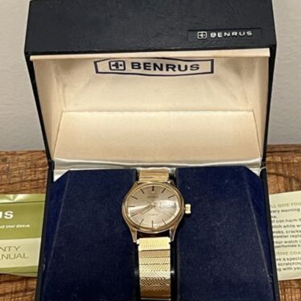 Vintage Benrus 17 Jewels Manual Wind Mens Watch With Box | WatchCharts ...