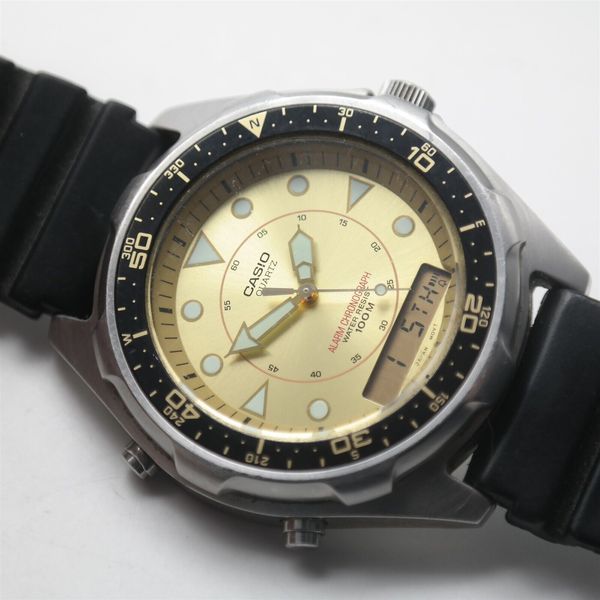 Vtg CASIO Men's 46mm Dive watch AMW-320R Japan movt W/ New Battery ...