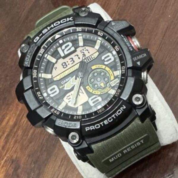 Casio GG-1000-1A3 G-Shock Mudmaster Twin Sensor Watch. Green ...