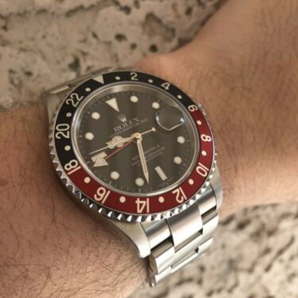 Rolex GMT-Master II Coke 16710 D Serial 2005 Box Papers Booklets Hang ...