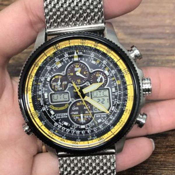 Discontinued CITIZEN Promaster Navihawk A-T (JY8031-56L Blue Angel ...