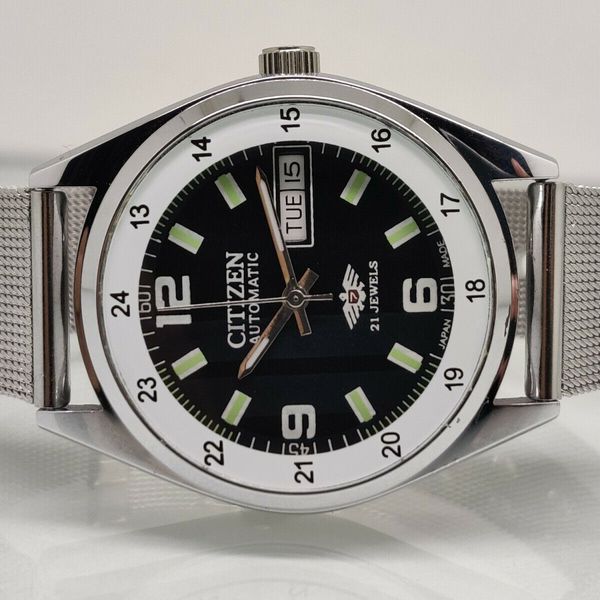 Vintage Citizen Automatic Movement No. 8200 Stainless Steel mens Watch ...