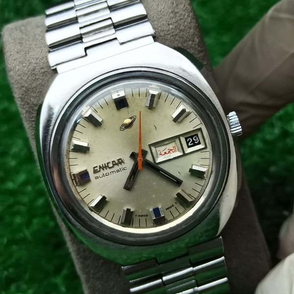 HYPER-RARE ENICAR JUMBO WATCH AUTOMATIC SWISS 1970s | WatchCharts ...